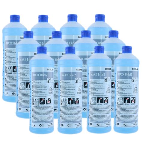Ecolab MAXX Brial x Liter Ultranetzender Glas Oberflächen Bodenreiniger bei Riemax