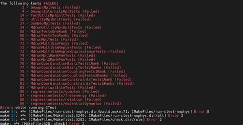 Failed Test During Make Check User Discussions Gromacs Forums