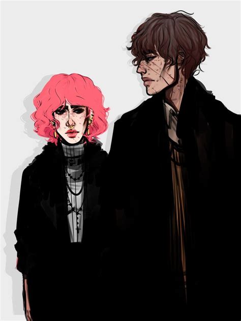 Tonks And Remus Harry Potter Fan Art Remus Lupin Nymphadora Tonks