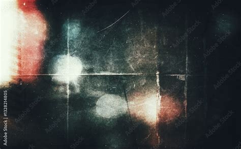 Retro Old Film Texture With Scratches Dust Noise And Light Leaks