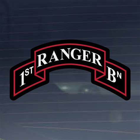 Us Army Division 1st Ranger Battalion Tab Reflective Indoor Etsy
