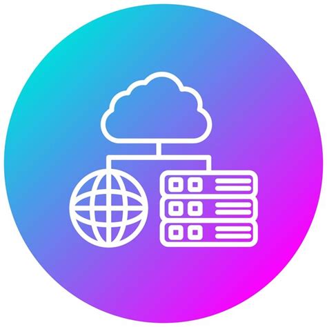 Premium Vector Cloud Hosting Vector Illustration Style