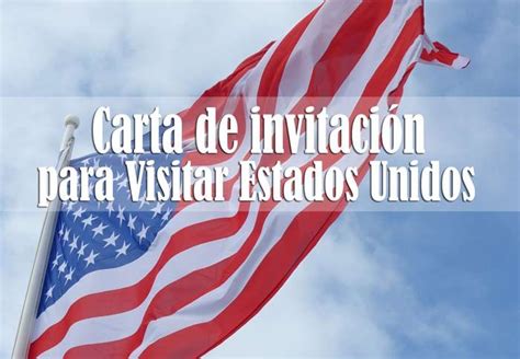 Carta De Invitacion USA