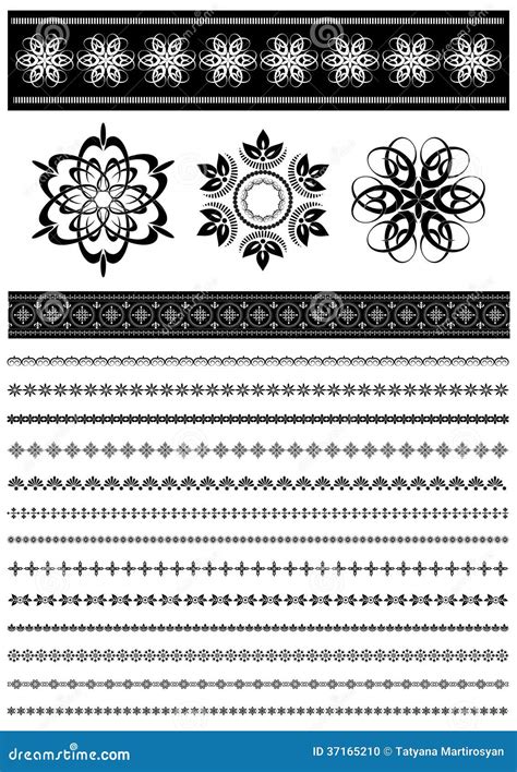 Patterns And Collection Patterned Border Stock Vector Illustration Of