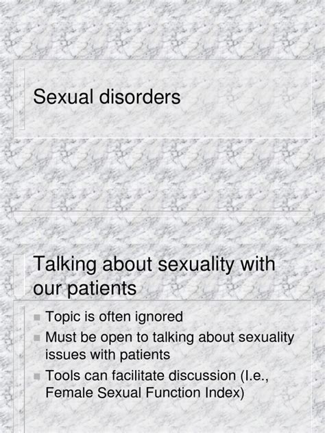 Sexual Disorders Powerpoint Presentation Pdf Sexual Dysfunction