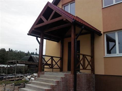 Козырек над крыльцом кровля