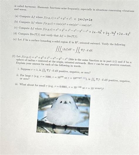 Solved Is Called Harmonic Harmonic Functions Arise Chegg