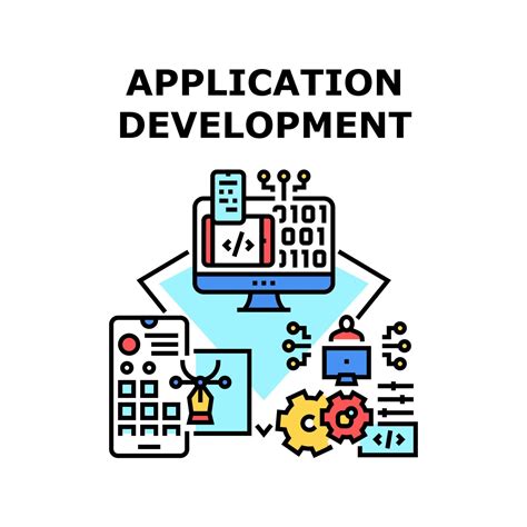 Application Development Vector Color Illustration 10324350 Vector Art At Vecteezy