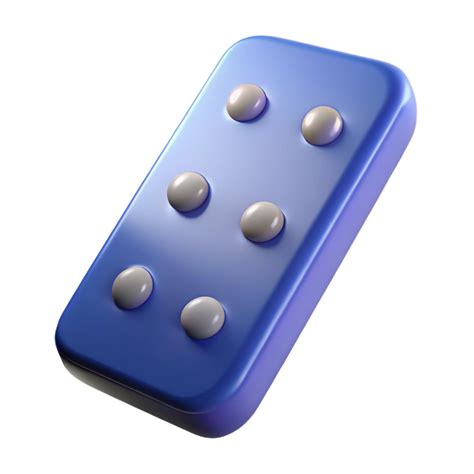 Intense Breathtaking Professional Render Hyper Specific Isolated Cutout Of A Single Domino