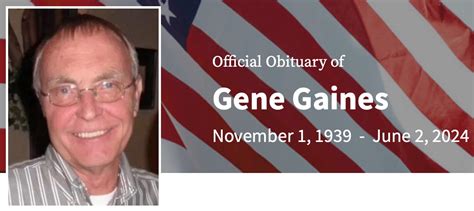 In Memory Of Floyd Eugene “gene” Gaines
