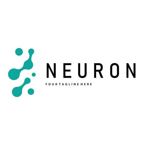 Neuron Logo Design Concept Of Neuronal Cell Dna Atom With Simple