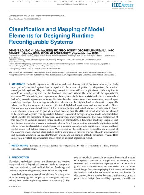 Pdf Classification And Mapping Of Model Elements For Designing