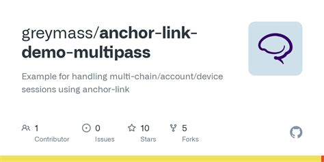 Github Greymassanchor Link Demo Multipass Example For Handling