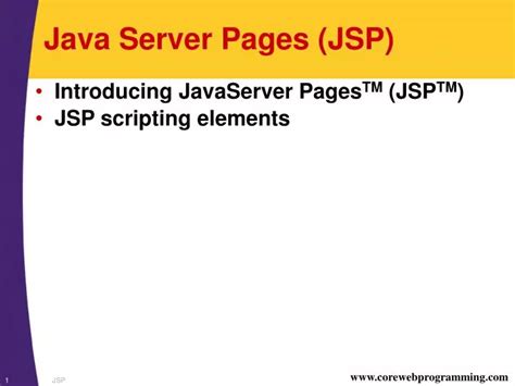 ppt java server pages jsp powerpoint presentation free download