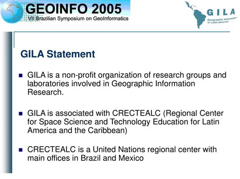 Ppt Gila Geographic Information In Latin America Powerpoint