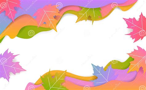 秋天感恩季节性波浪纸切开了与梯度色的槭树叶子的样式横幅 向量例证 插画 包括有 节假日 收获 126428667