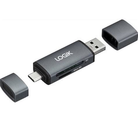 Buy Logik Lcrac23 Usb Type C And Usb 3 0 Memory Card Reader Currys