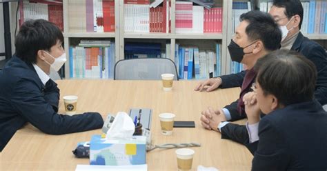 김기현 원내대표와 회동하는 이준석 당대표