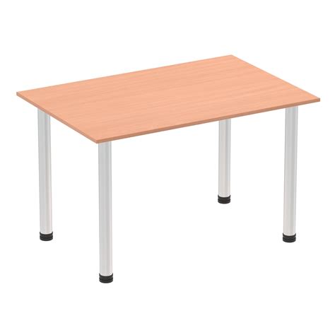 Impulse 1200mm Straight Table With Post Leg Dynamic Office Solutions