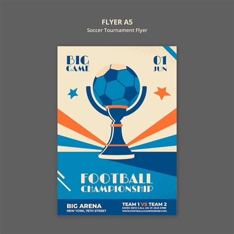 Premium Psd Soccer Champions Template