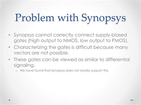 PPT Supply Voltage Biasing In Synopsys PowerPoint Presentation Free Download ID