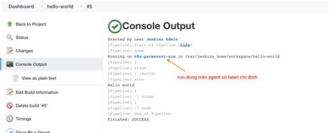 Jenkins Lesson 1 Hello World Pipeline Script Agent NimTechnology