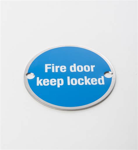 Fire Door Keep Locked Sign Ch358 Ax National Doors Online