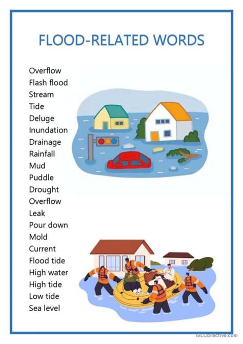 15 Flood English Esl Worksheets Pdf And Doc