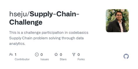 Github Hsejusupply Chain Challenge This Is A Challenge