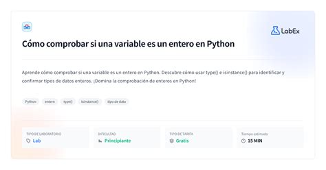 Cómo Comprobar Si Una Variable Es Un Entero En Python Labex