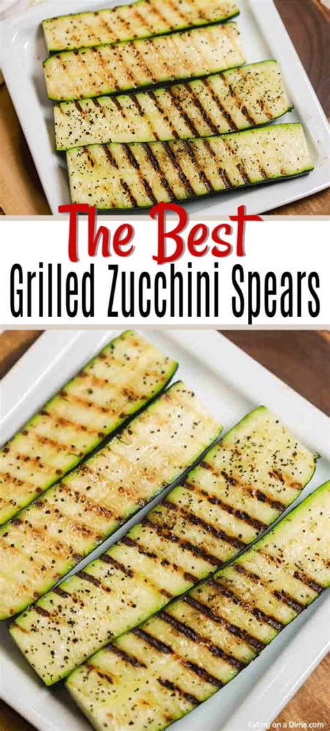Grilled Zucchini Spears Easy Grilled Zucchini Recipe