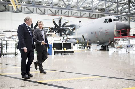 Defence Minister Opens New Atlas Aircraft Hangar At Raf Brize Norton