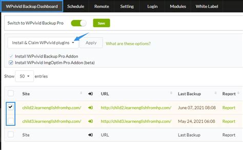 How To Use WPvivid Backup For MainWP Extension With Image Optimization Pro WPvivid Plugins