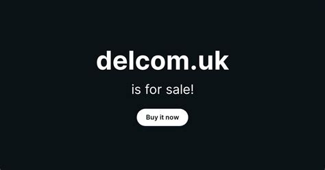 The Domain Delcom Uk Is For Sale