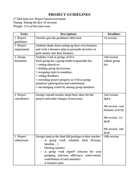 Project Guidelines Pdf
