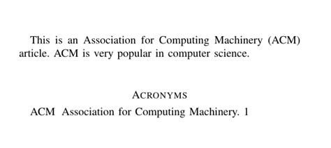 Bibliographies Setting Up Acronym On IEEEtran Class Documemt TeX