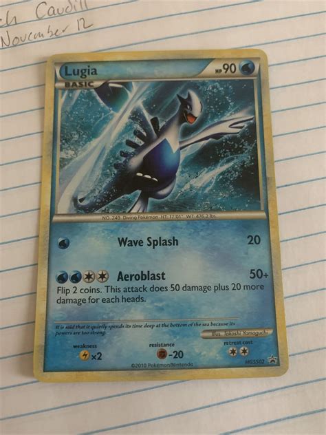 Mavin Lugia HGSS02 Black Star Promo Holo Rare Pokemon Card LP