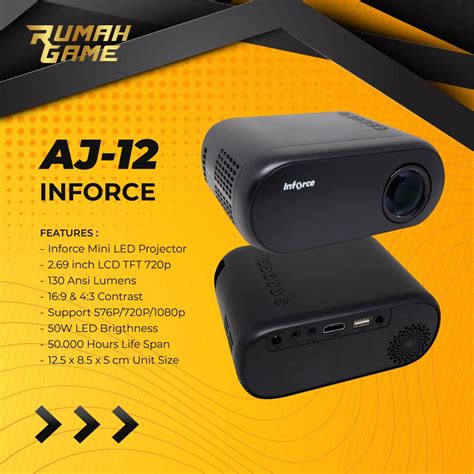 Jual Mini Proyektor Portable Lcd Mini Projector Inforce Mini Aj12 Shopee Indonesia