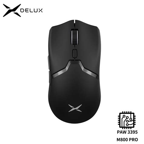 Comprar Delux M800 Pro Paw3395 Mouse Gamer Sem Fio Conexão Bluetooth