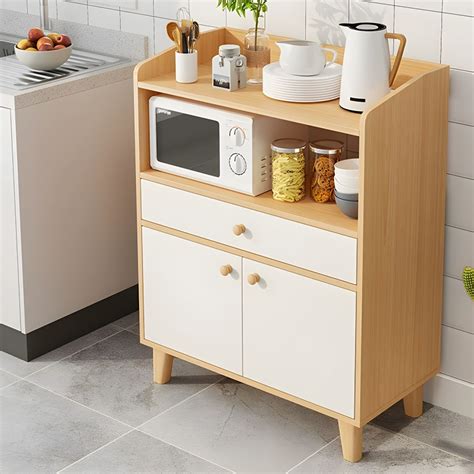 Modern Wood Sideboard Credenza With Cabinets And Shelves Full Assembly