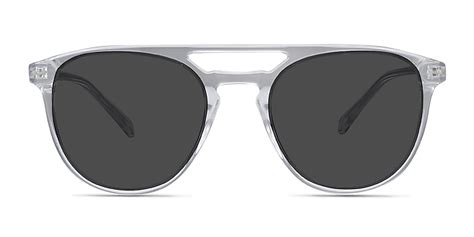Meadow Aviator Clear Frame Prescription Sunglasses Eyebuydirect
