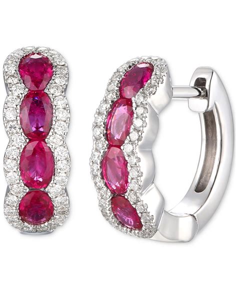 Le Vian Passion Ruby 1 1 2 Ct T W And Vanilla Diamond 1 3 Ct T W