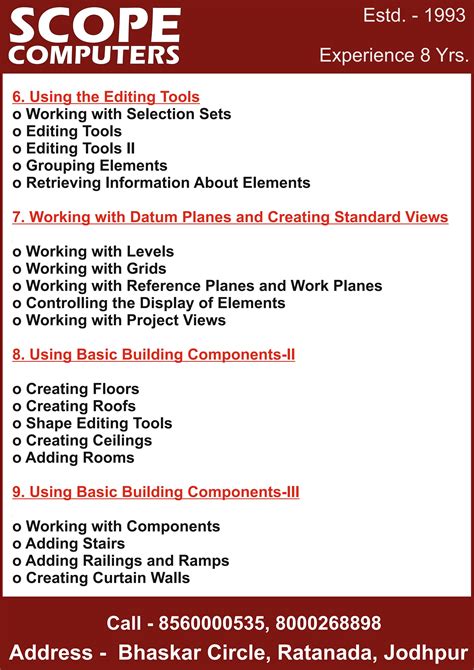 revit architect training syllabus 1 pdf