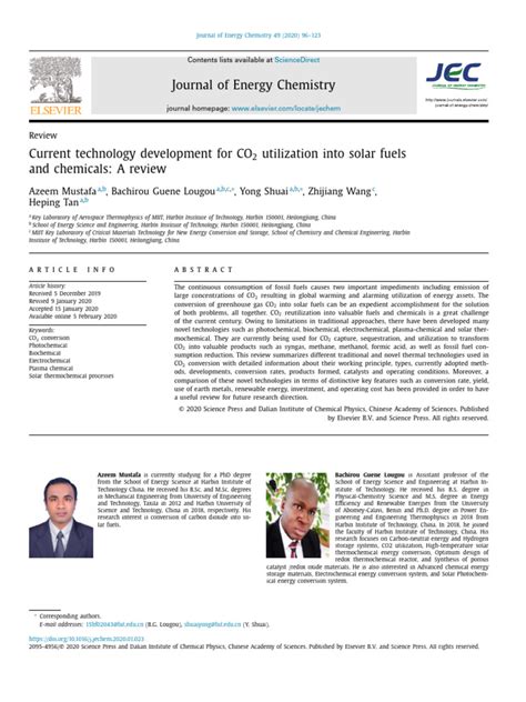 Technology Development For Co2 Utilization Pdf Carbon Capture And