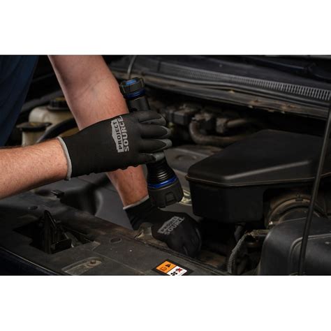 Project Source Smallmedium Black Nitrile Dipped Polyester Everyday