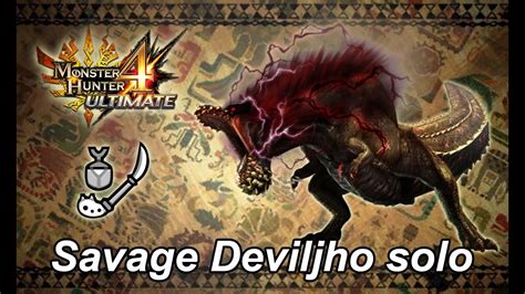 Mh4u G3★ Dlc Savage Deviljho Solo Insect Glaive 51320 Youtube