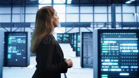 It Professional Supervising Data Center Workplace Checking Hardware