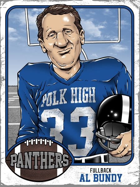 Al Bundy Polk High Panthers Sports Card Print Missed Prints