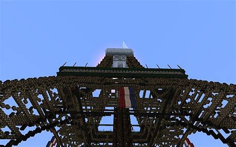 Epic Eiffel Tower But Unfinished Due To World Height Limit Minecraft Map