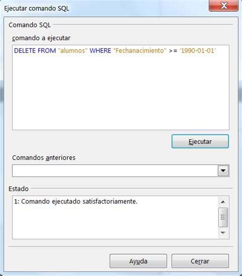 Trabajar Con Sql En Base